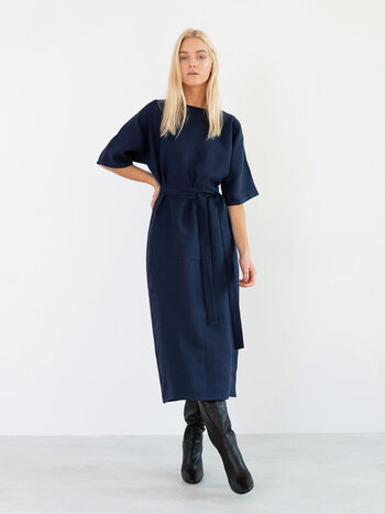 CLEMENTINE Linen Midi Dress - Love and Confuse