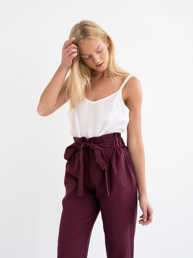 Noah Paper Bag Linen Pants Love And Confuse